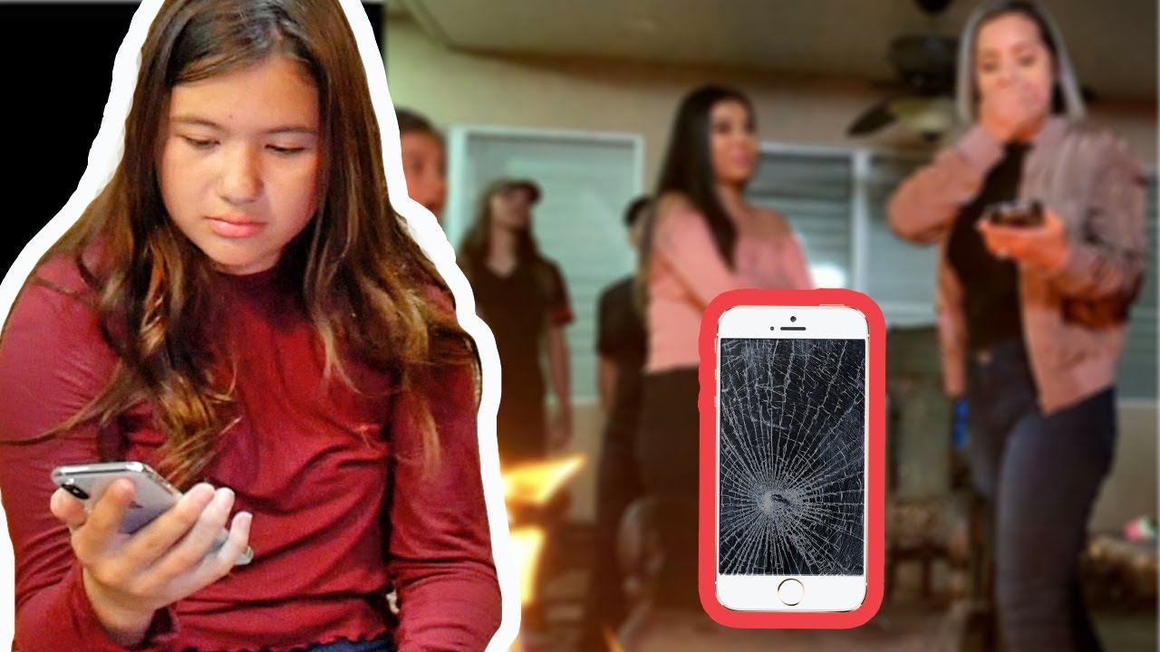 BROKEN CELL PHONE PRANK on OUR DAUGHTER... - YouTube