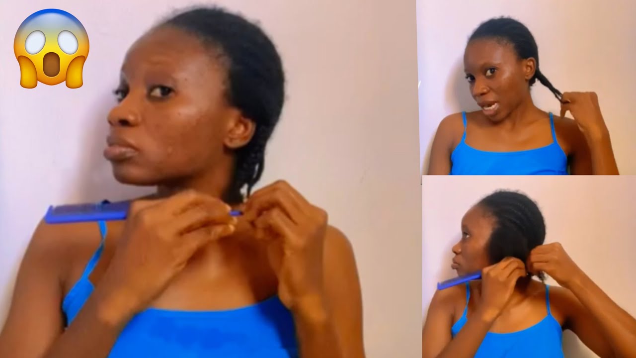 Taking down my 2 months old cornrows | how to properly take down cornrows to avoid hair damage ...