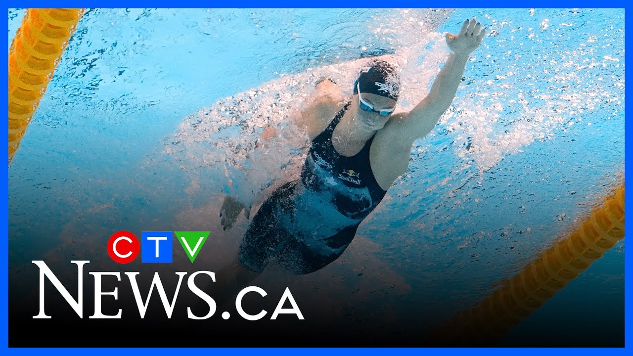 Summer McIntosh wins third gold medal at swimming world championships ...