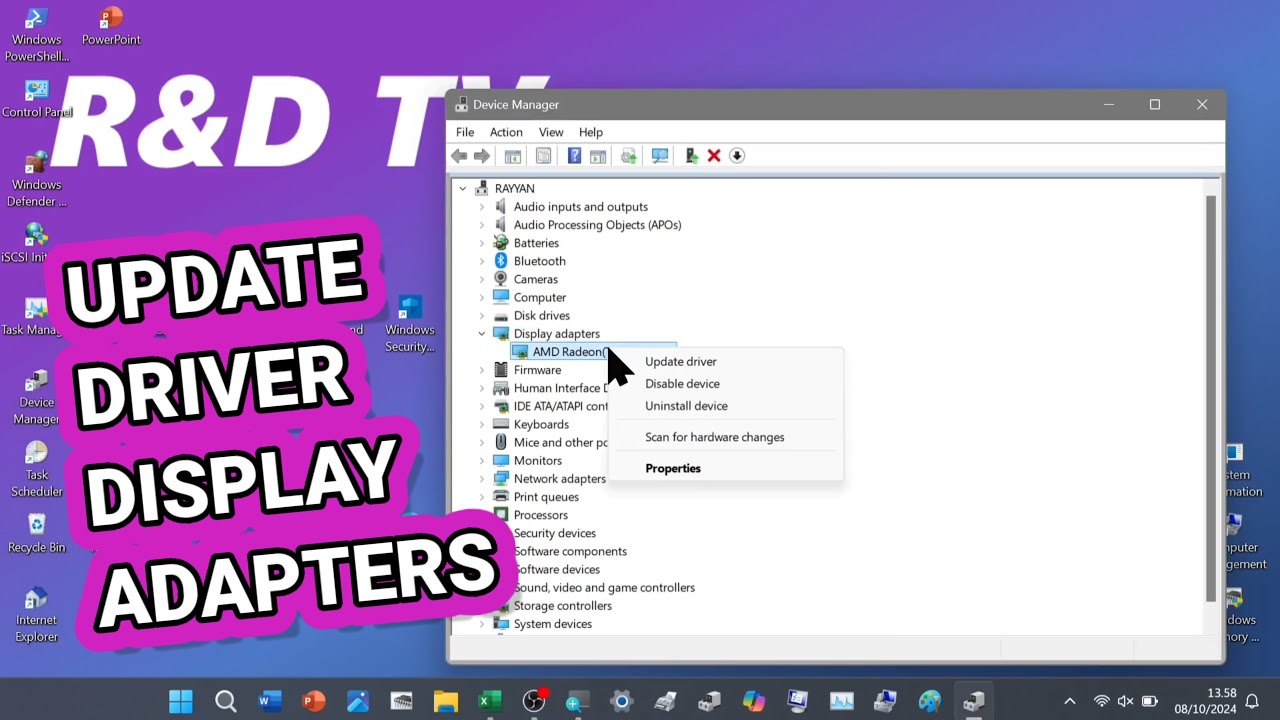 Cara Update Driver Display Adapters di Komputer (Laptop) Windows 11 ...