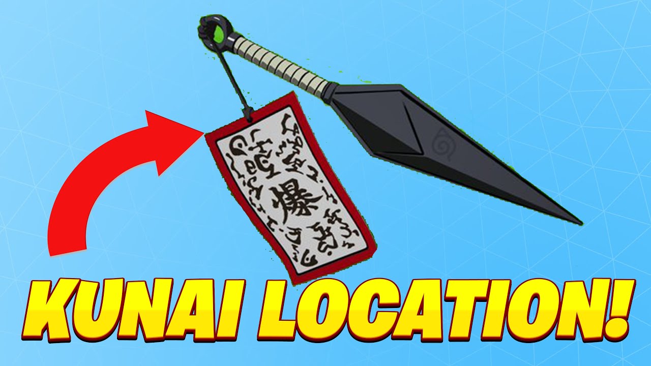 Naruto Paper Bomb Kunai Mythic Weapon LOCATION in FORTNITE! Where to ...