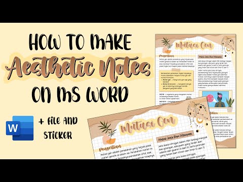 How To Design In Microsoft Word Aesthetic
