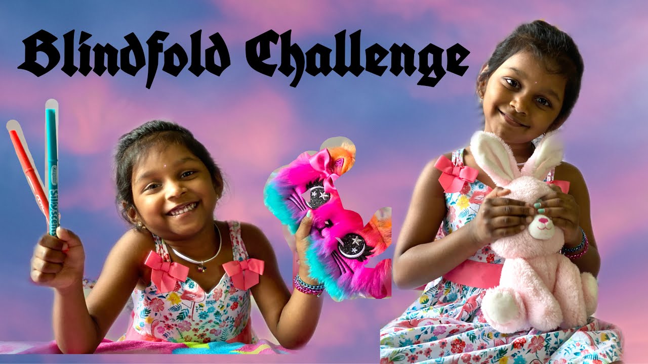 Fun Blindfold challenge by Aadya | Fun games for kids | Fun challenges ...