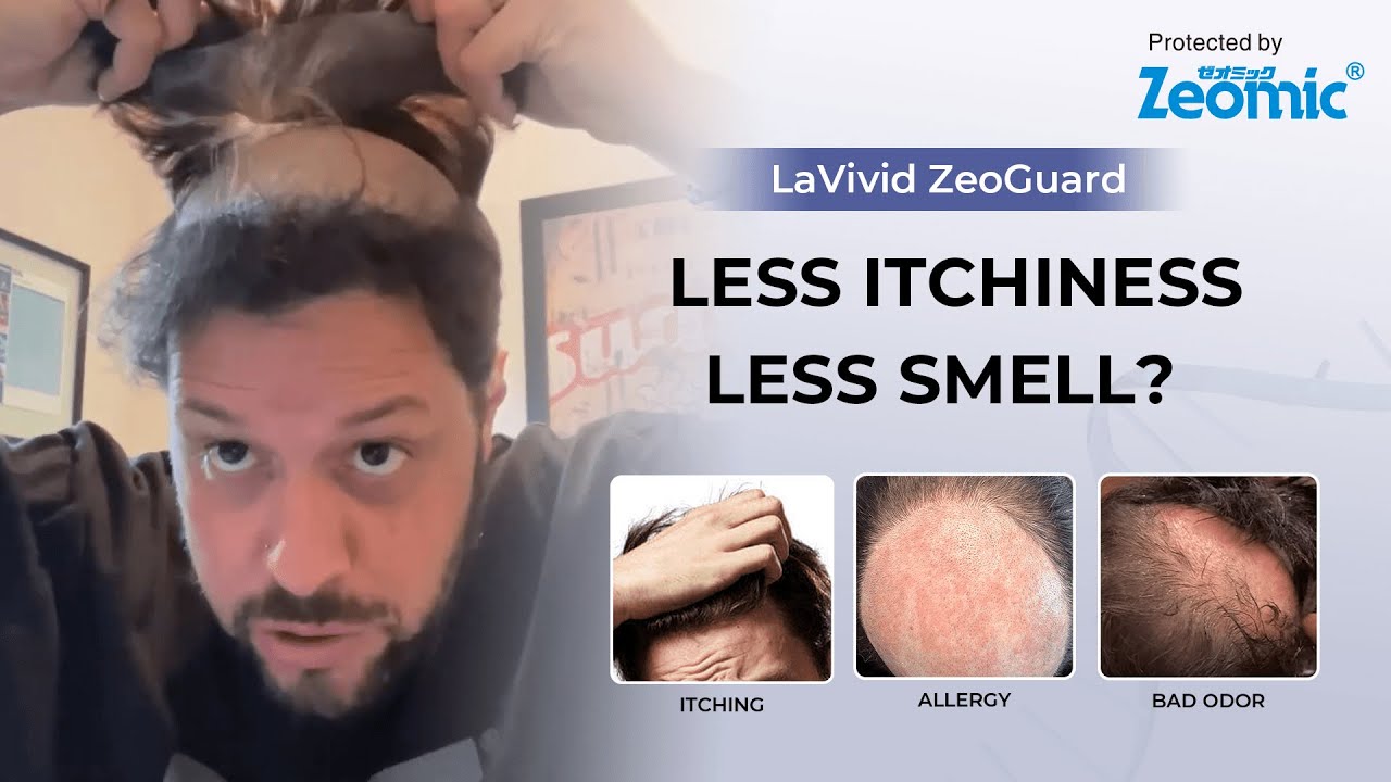 Less Itchiness, Less Smell? | LaVivid Antimicrobial Hair System - YouTube