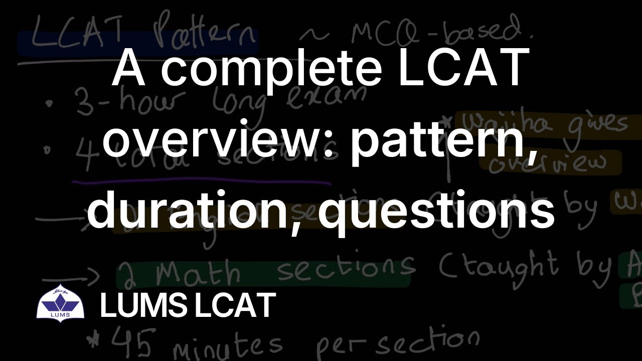 LUMS LCAT 2026 - Complete Overview | Qallam - YouTube