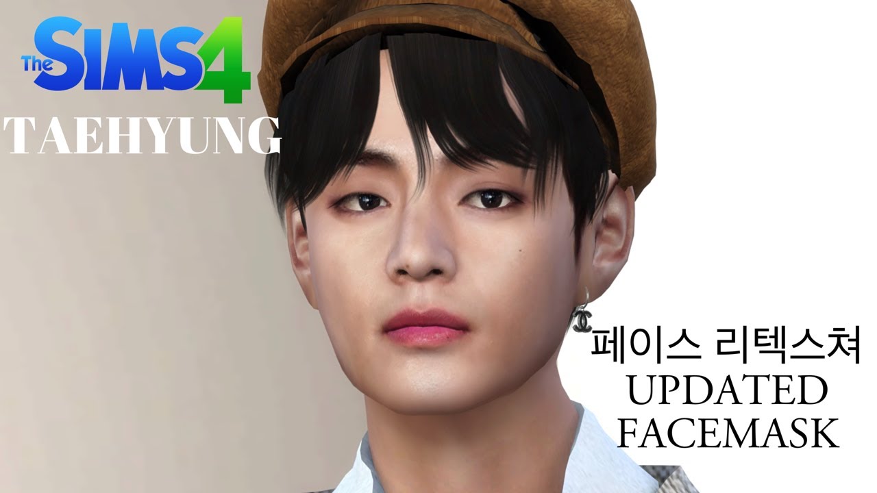 SIMS 4 BTS V/Taehyung 뷔 (UPDATED TEXTURE/페이스 리텍스쳐) + Announcement ...