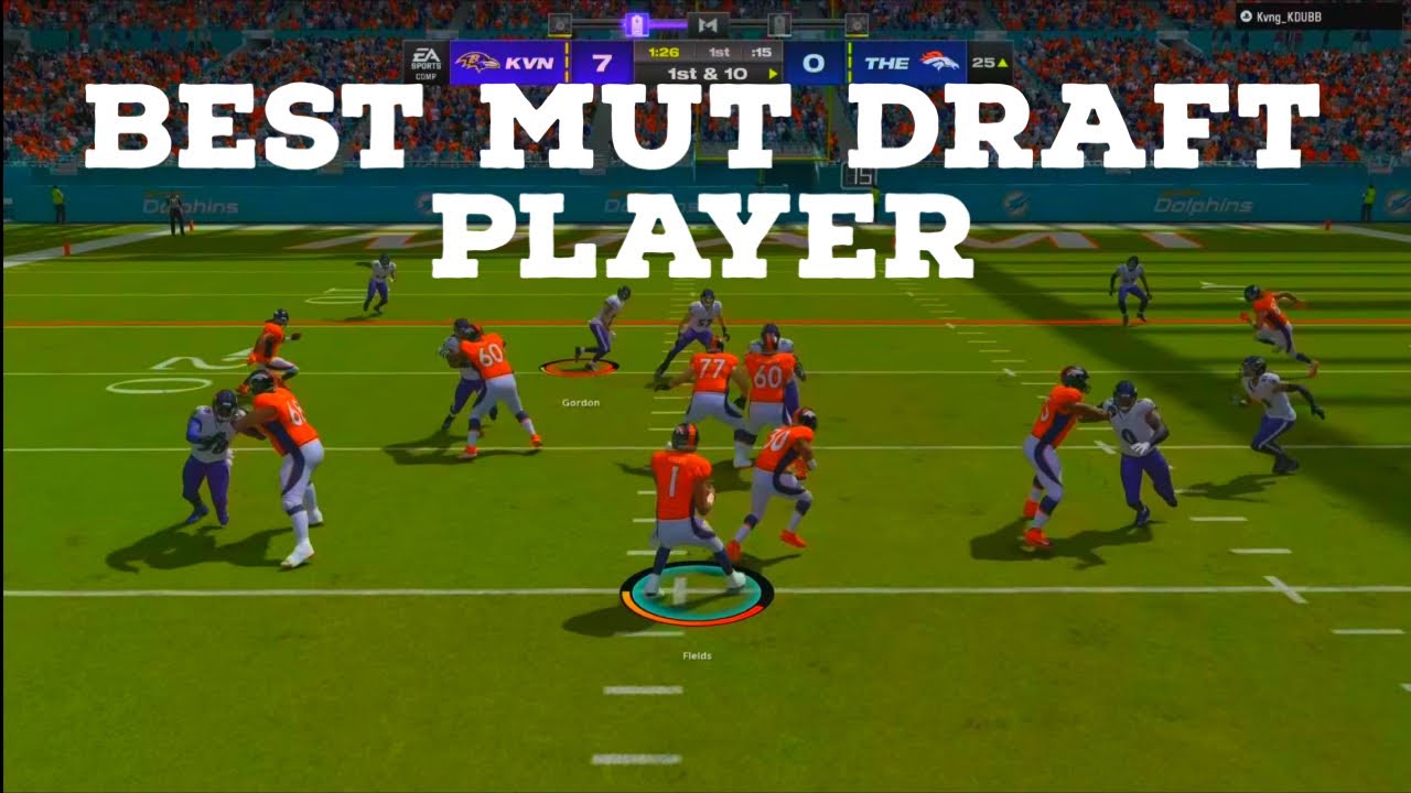 The Best Mut Draft Player In Madden 24!! - YouTube