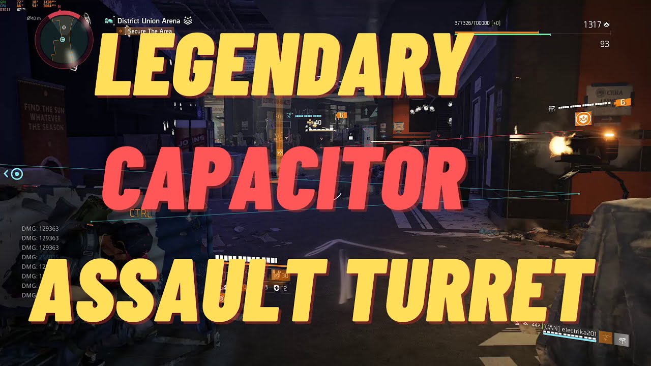 THE DIVISION 2 - LEGENDARY ASSAULT TURRET BUILD TU 12 - YouTube