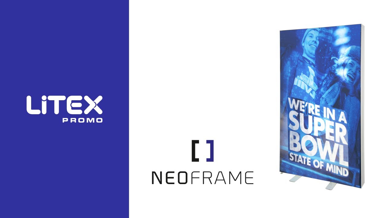 Litex Promo - NEOframe textile advertising system - YouTube