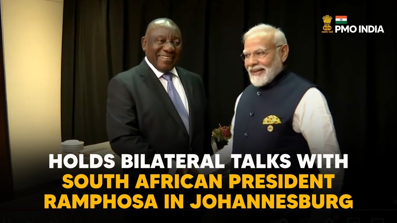 Prime Minister Modi holds bilateral talks with South African President ...