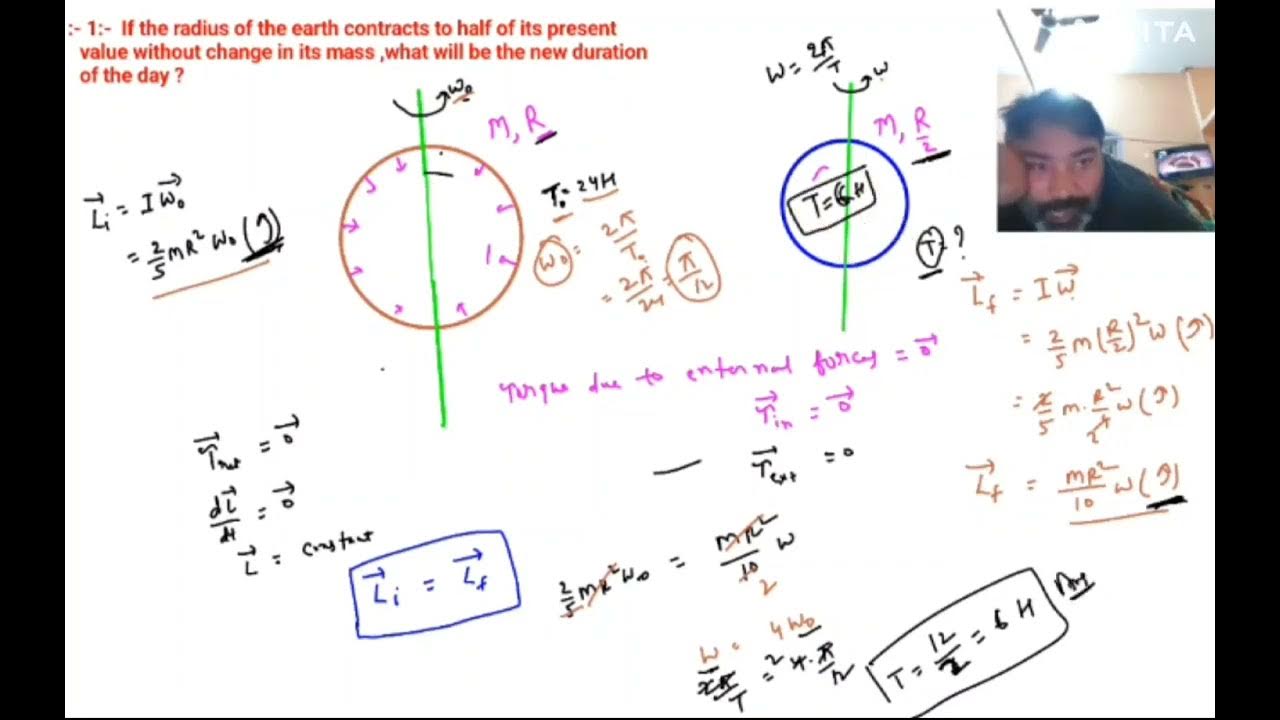 Conservation of angular momentum (examples part -1) by prakash kumar - YouTube