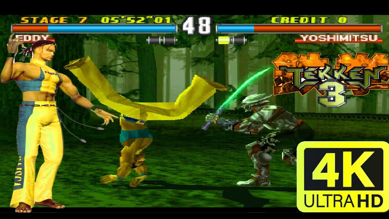 Old Days Tekken 3 Eddy Playthrough - Arcade Hard Mode | 4K 60FPS ...