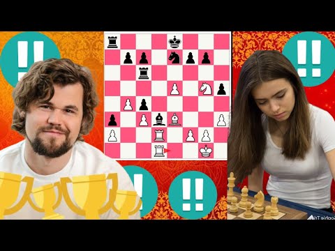 Magnus Carlsen vs Anna Cramling Chess game 77 - YouTube