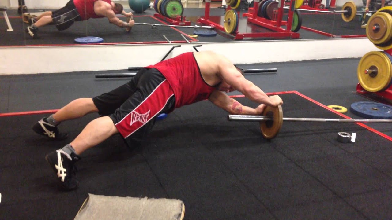 Landmine rolling plank - YouTube