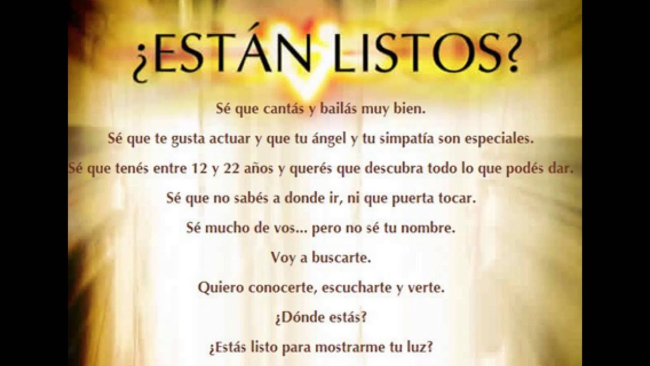 Cris Morena - "Aliados" [casting "ESTAN LISTOS?" 2012/2013] - YouTube