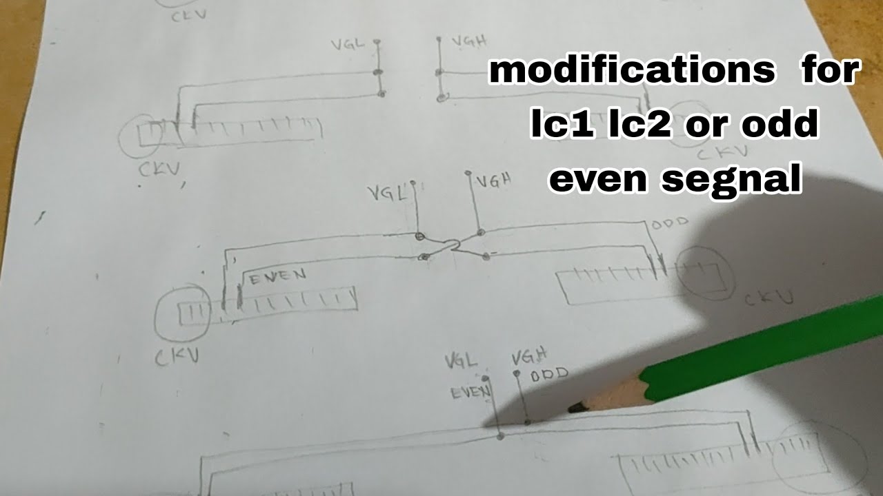 4 type of modifications for lc1 lc2 or odd even segnal or swaping ...