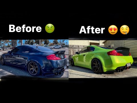 Static G35 gets crazy color transformation! - YouTube