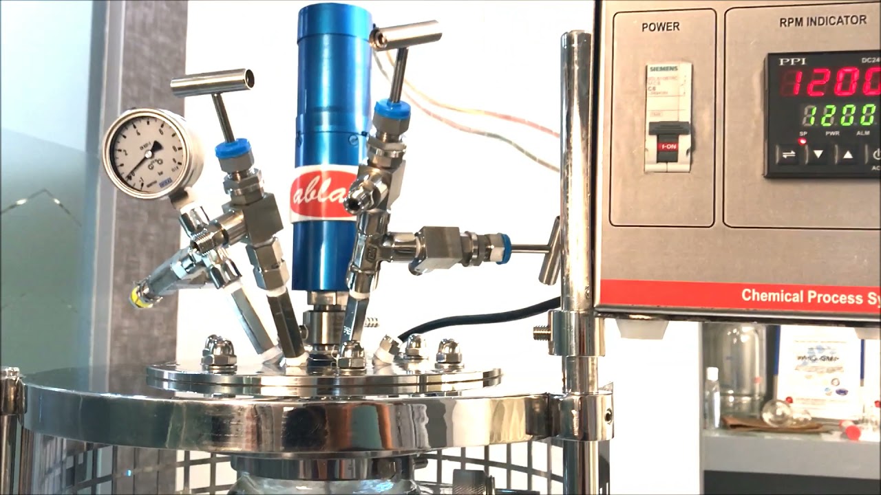 High Pressure Glass Reactor Interchangeable Glass Vessel - YouTube