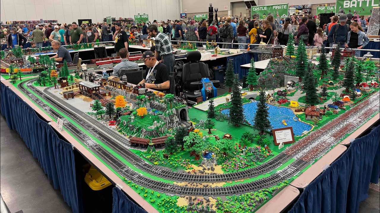LEGO Train Layout By Ridgefield Brick Built Trains - Bricks Cascade ...