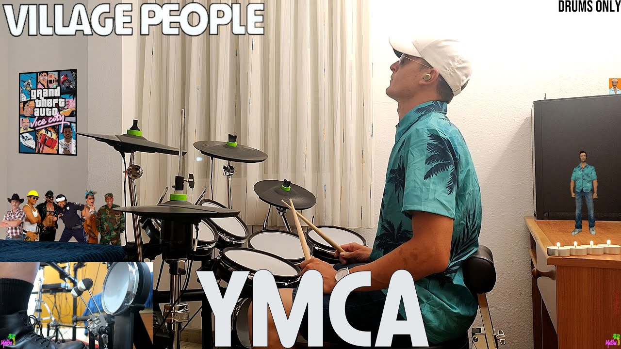 Village People - YMCA - Drums Only - YouTube