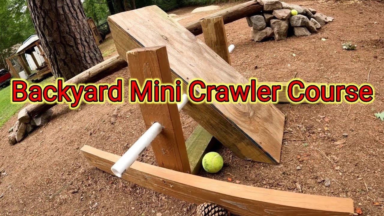 Backyard Mini Crawler Course - YouTube