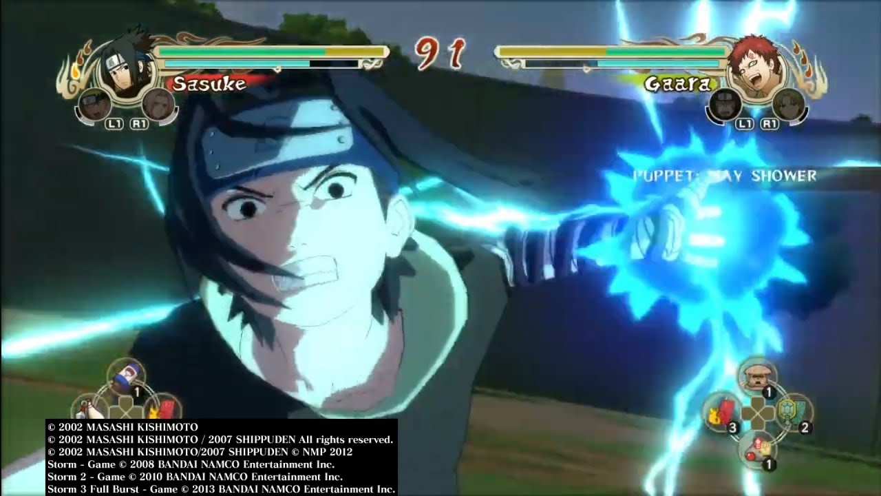 Naruto Ultimate Ninja Storm (Trilogy) PS4: Sasuke VS Gaara Gameplay ...