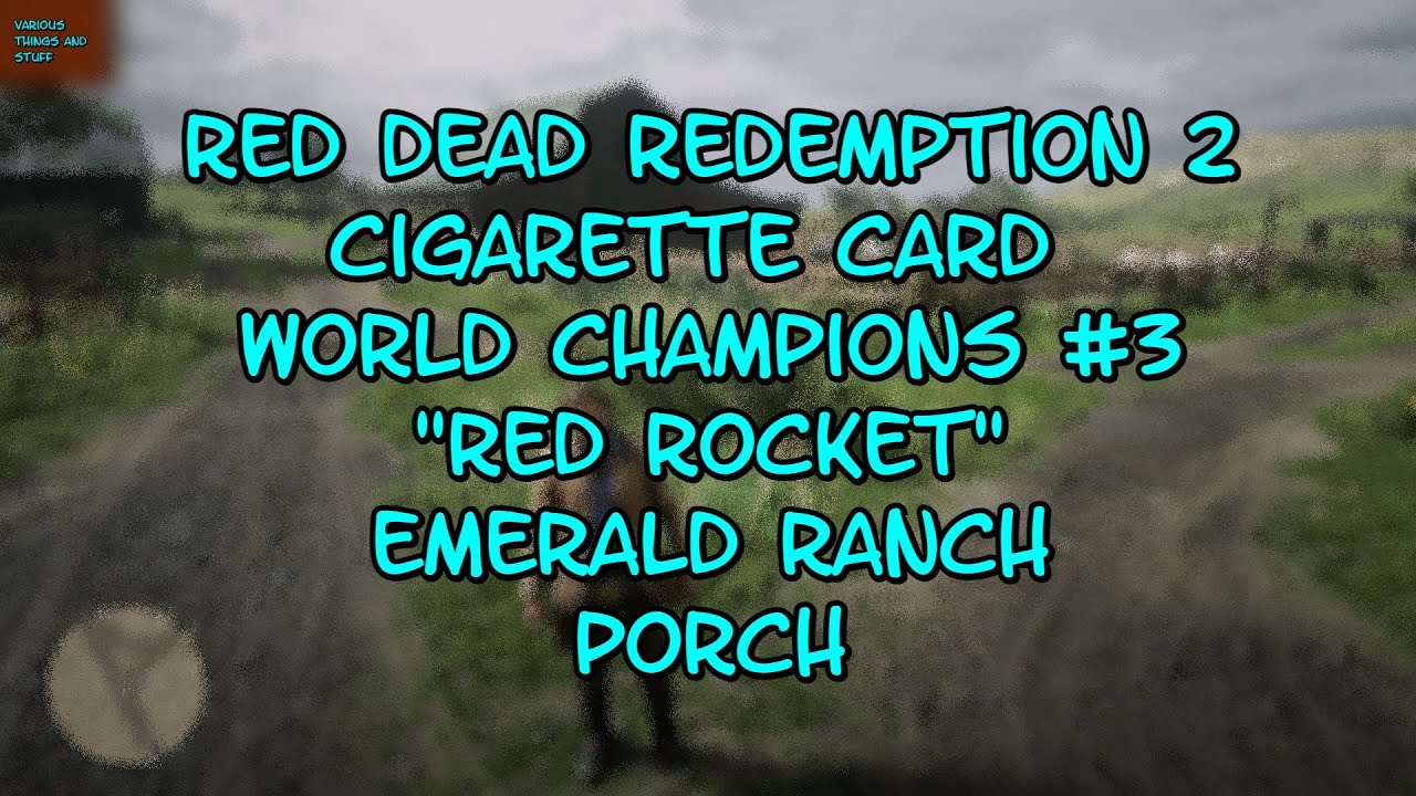 Red Dead Redemption 2 Cigarette Card World Champions #3 RED ROCKET ...