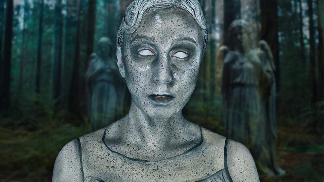Doctor Who Weeping Angel Body Paint Transformation - YouTube