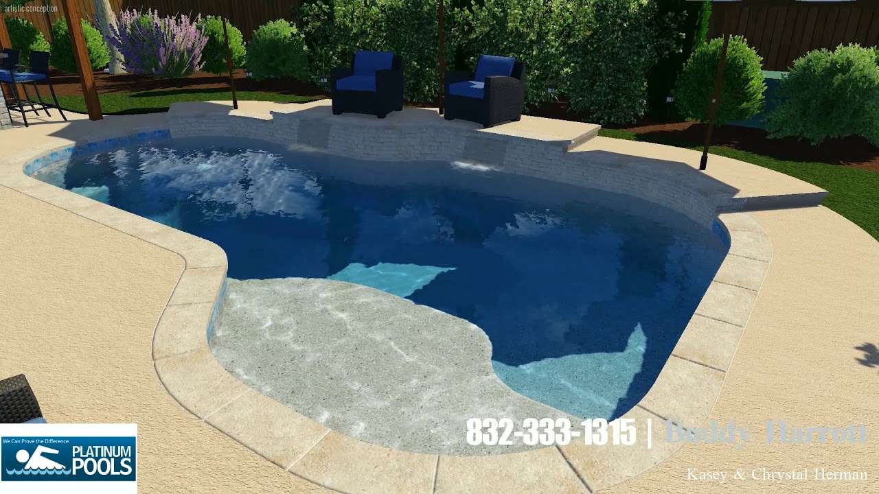 Platinum Pools - Custom Design for the Herman Family by Buddy Harrott ...