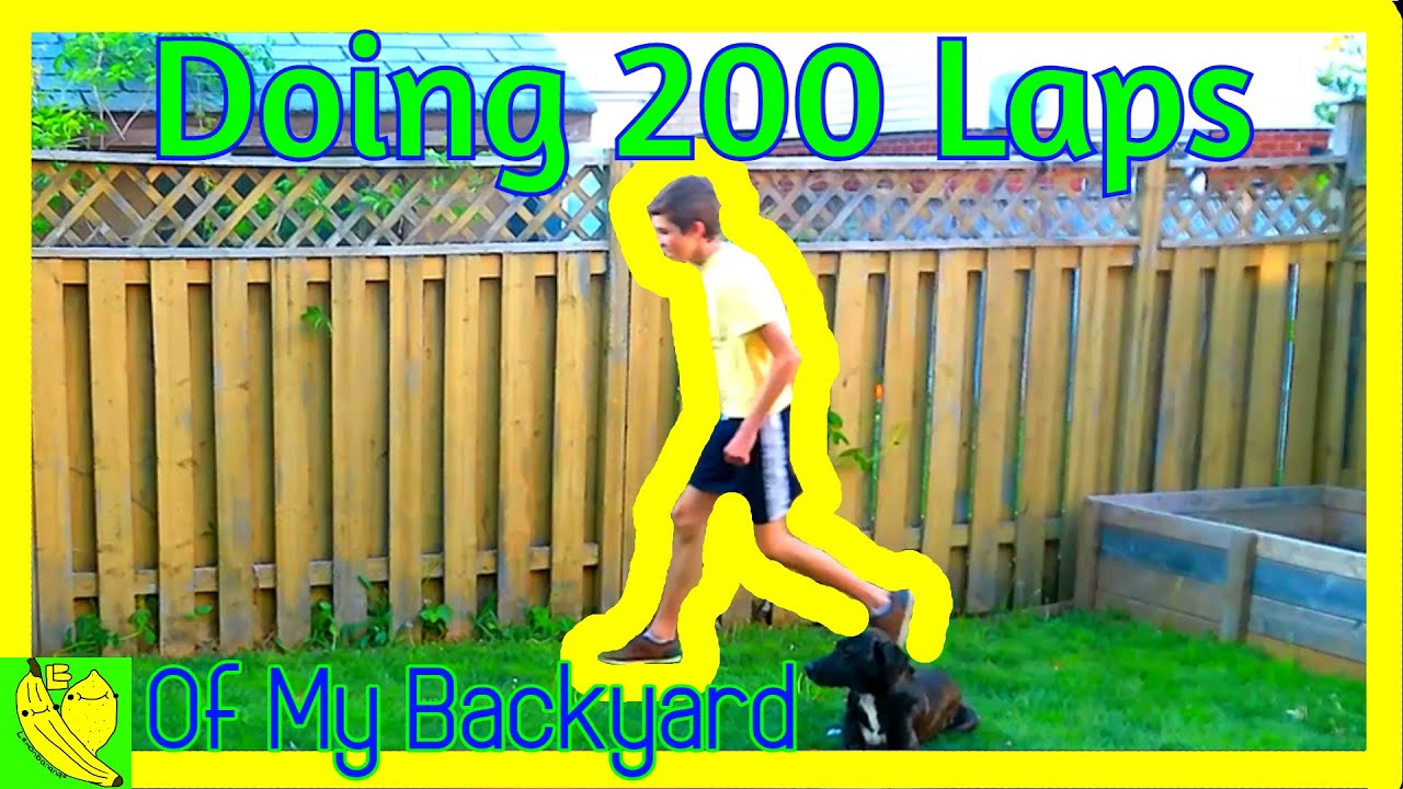 Running 200 Laps Of My Backyard (Because Yes) - YouTube