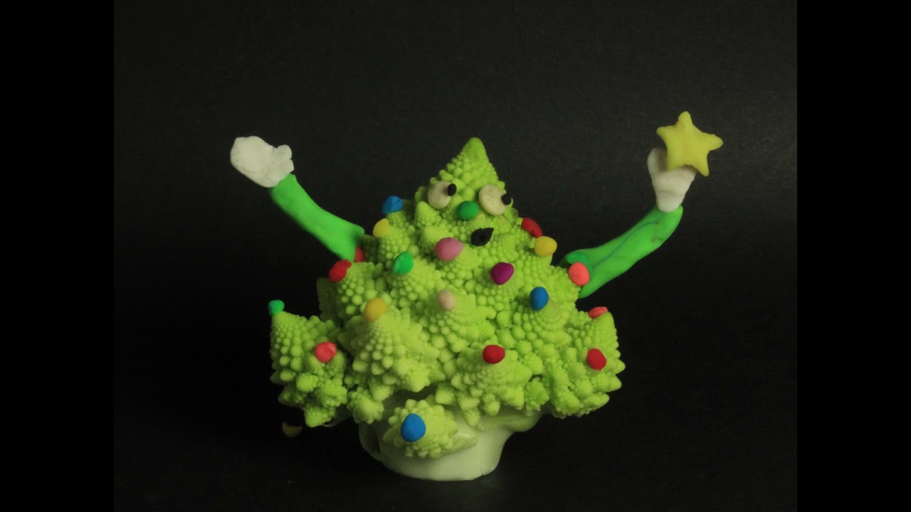 Romanesco Christmas Tree, Claymie claymation stop-motion animation ...
