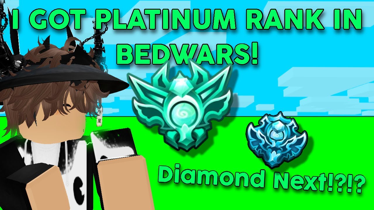 So I Got PLATINUM RANK In Roblox Bedwars! - YouTube