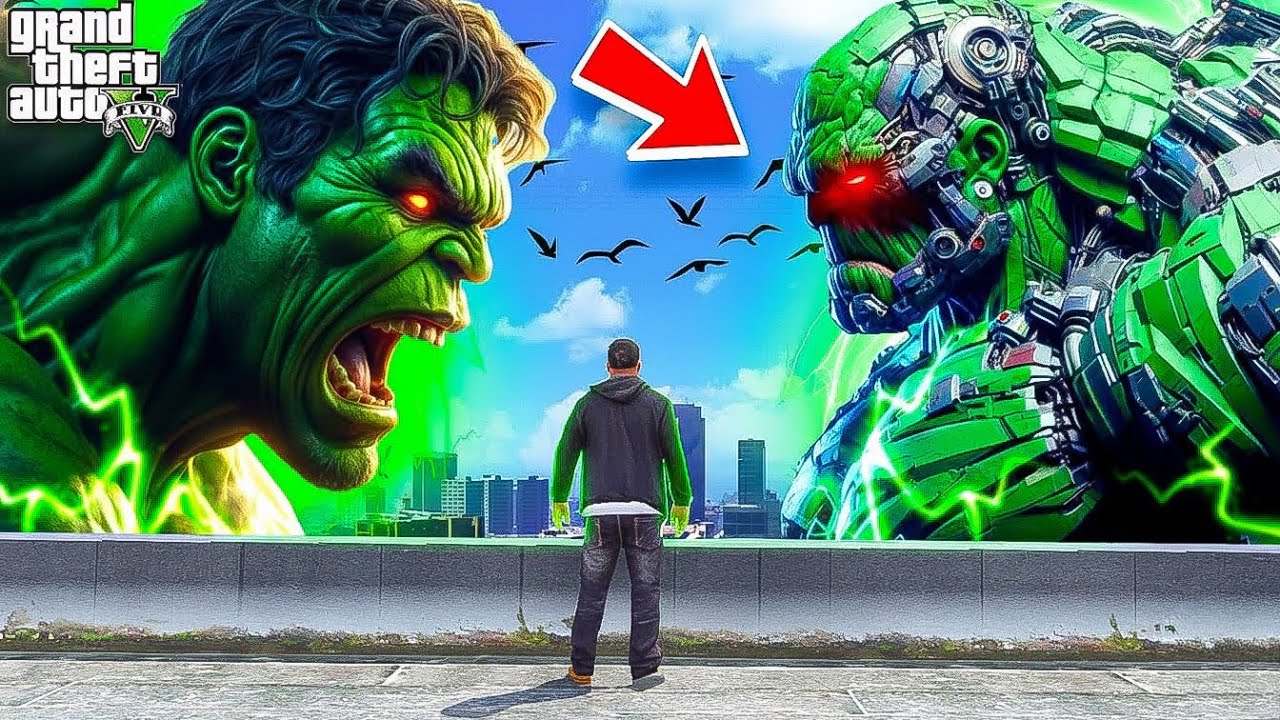 Hulk Vs HulkBuster Biggest Avengers Fight in Gta 5 Shin chan & Franklin in Telugu - YouTube