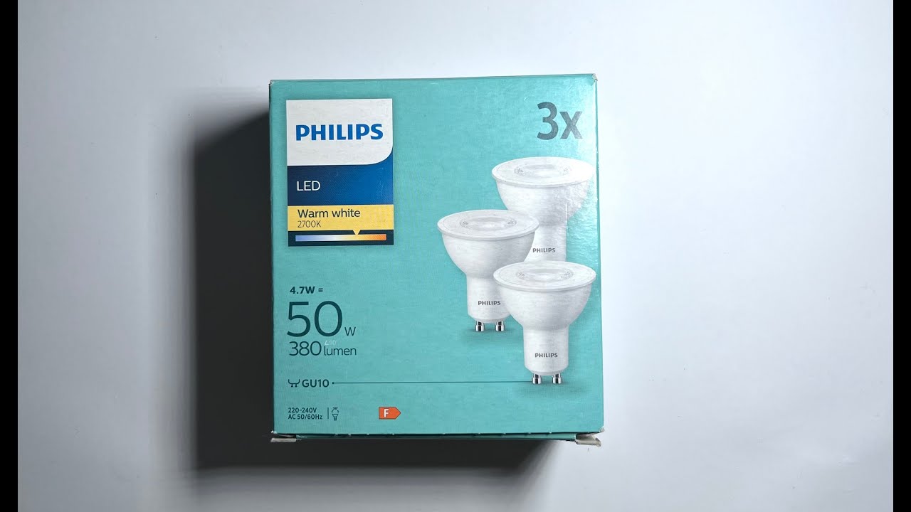 Philips LED Warm White 2700K 50W Unboxing - YouTube