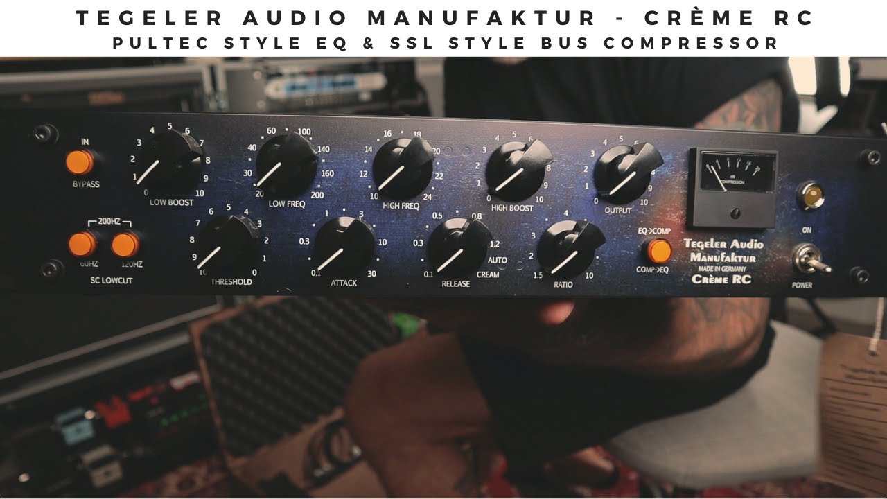 TEGELER AUDIO MANUFAKTUR - CRÈME RC | Pultec style EQ & SSL style bus ...