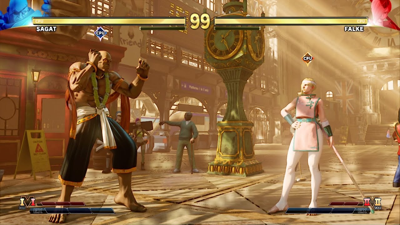 Sagat vs Falke Street Fighter V! - YouTube