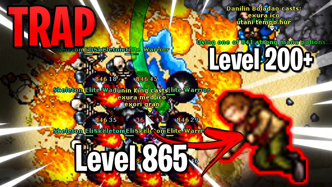 Charlover LEVEL 865 de Dominante SOLADO Por LEVEL 200+ 😱| Tibia PK - YouTube