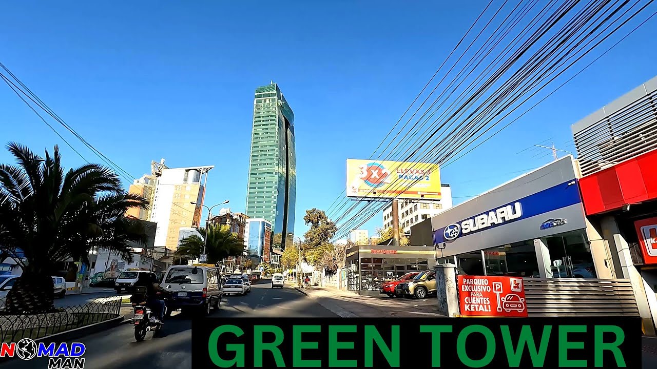 REAL STREETS OF LA PAZ, BOLIVIA .. GREEN TOWER 4K🚙😜 - YouTube