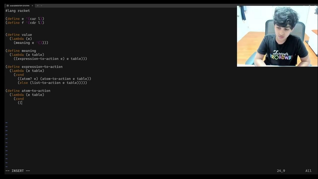 Meta Circular Evaluator: From Chapter 10 of "The Little Schemer" Book - YouTube