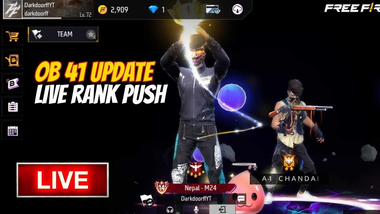 OB 41 UPDATE Live Giveaways And Rank Push With Teamcode - Garena ...