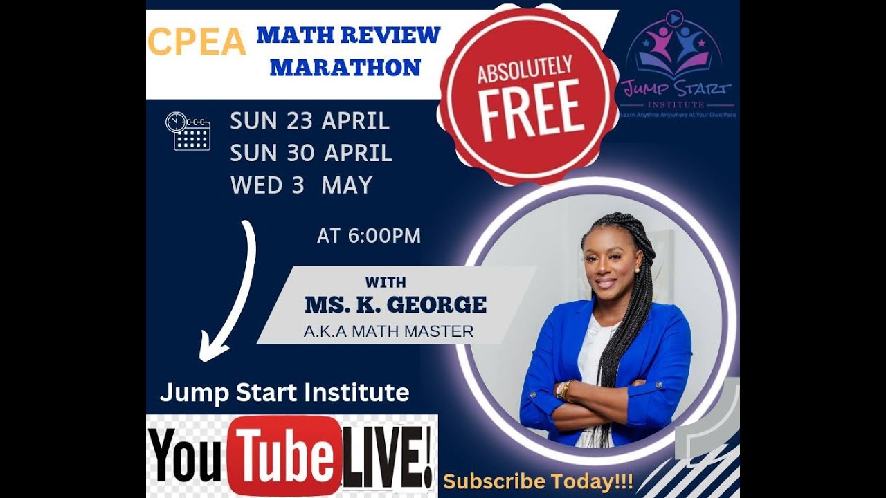 Day 2 CPEA MATH REVIEW MARATHON - YouTube