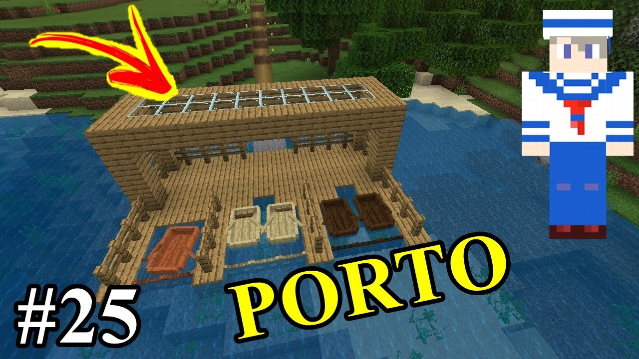 Minecraft cidade #25: Porto! - YouTube