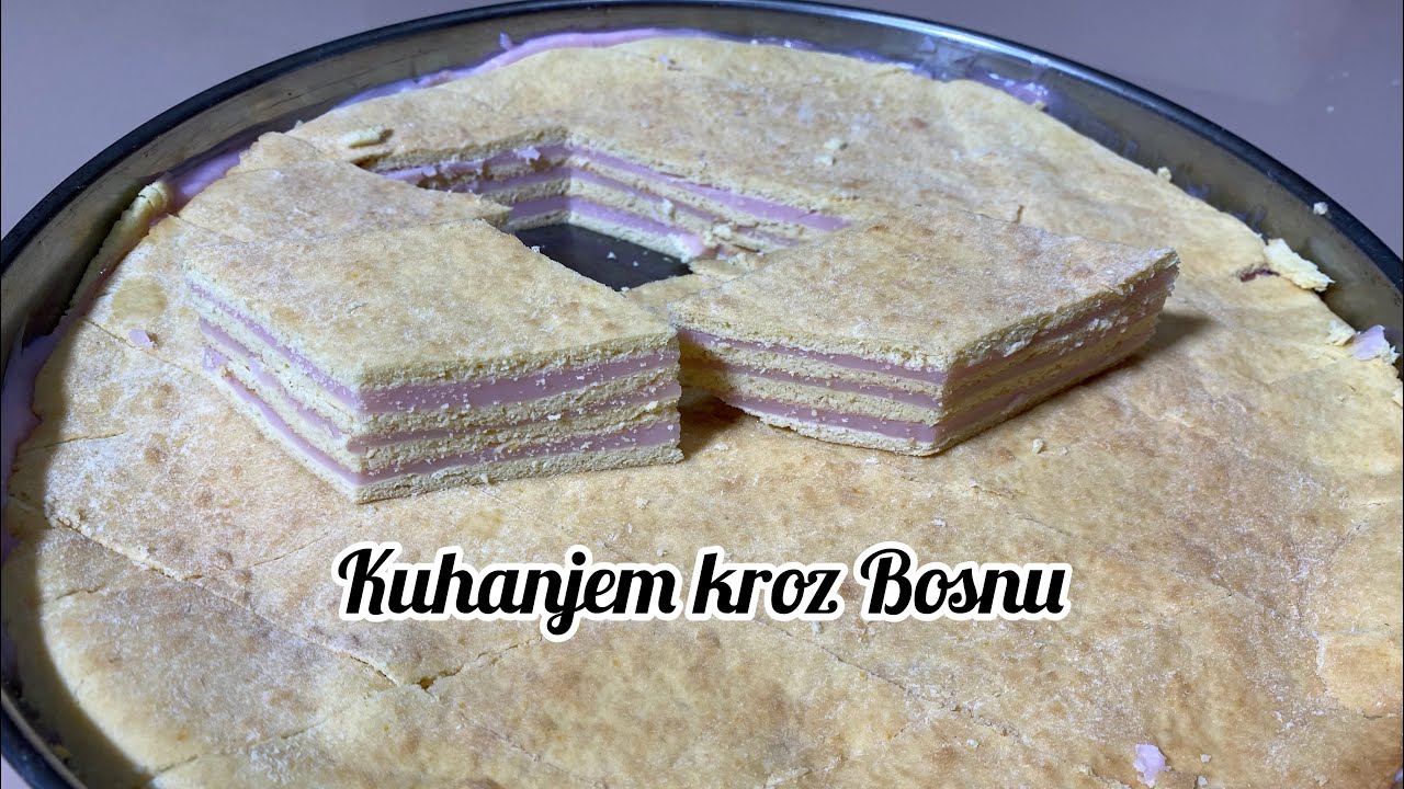 Stara Bosanska slatka pita sa pudingom / Old Bosnian sweet pie with ...