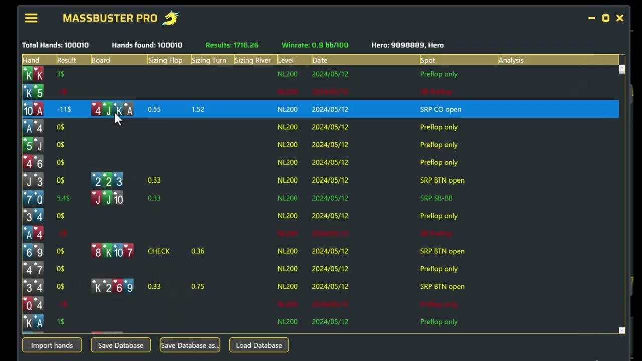 ENGLISH export game trees from MassBuster to PIO SOLVER - YouTube