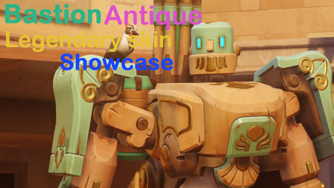 Overwatch - Bastion Antique Legendary Skin Showcase - YouTube