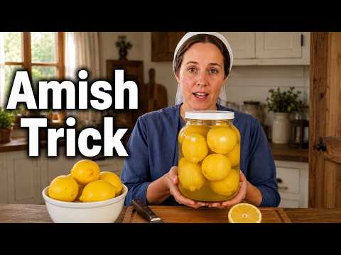 How I Store LEMONS for 1 YEAR Without Spoiling — The Old AMISH Way