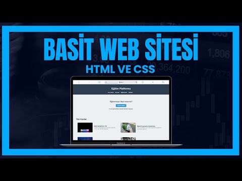 Basit Web Sitesi Yapımı - HTML ve CSS ile Basit Web Sitesi Yapımı