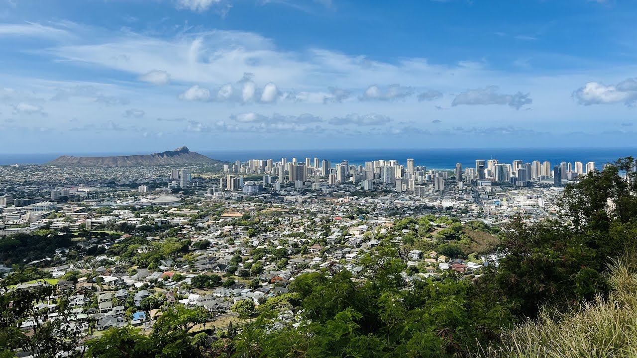 Round Top Drive | Beautiful Diamond Head & Honolulu View | DAY 9 | Cali ...