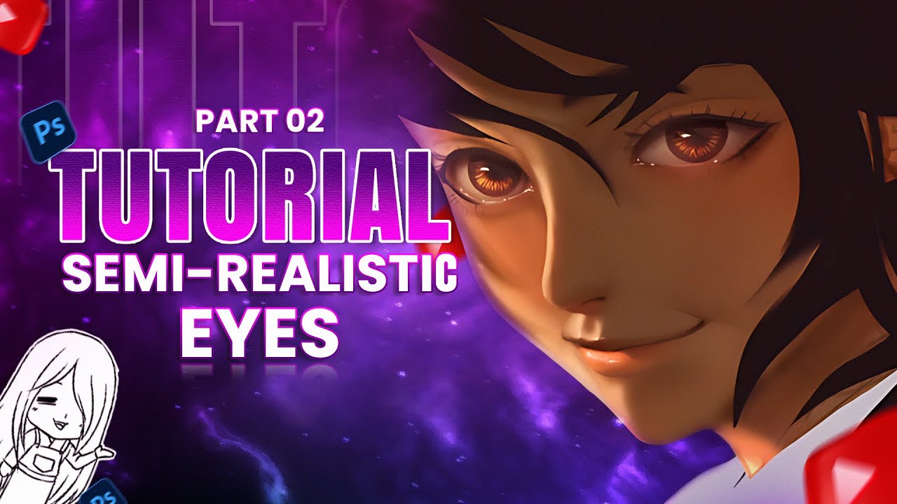 How to Paint Semi-Realistic Eyes - YouTube