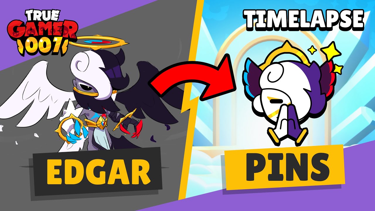 How I made ANGEL EDGAR Pins for Brawl Stars | #Angeledgar - YouTube
